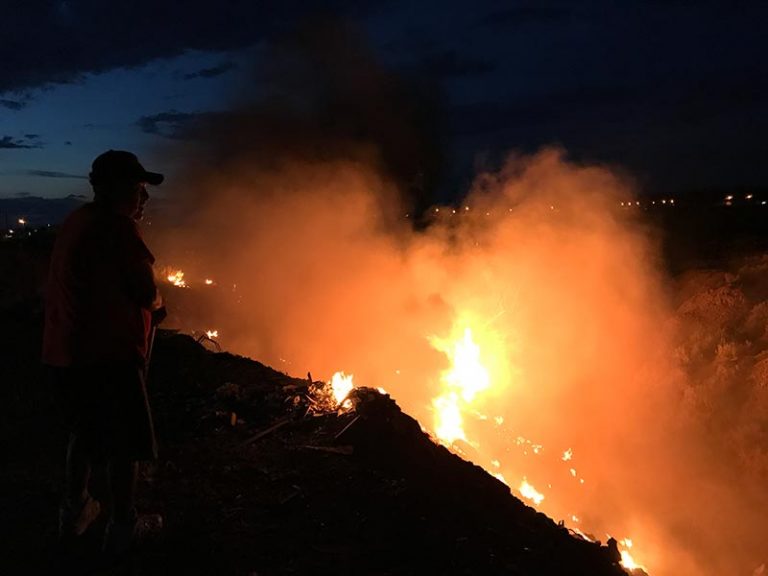 Fire in Chinle - Navajo Times