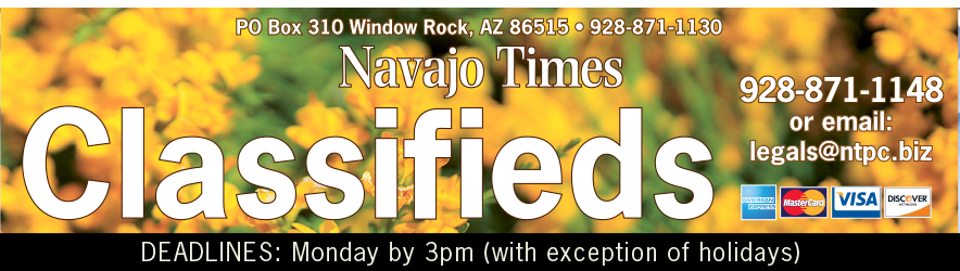 Classifieds - Navajo Times