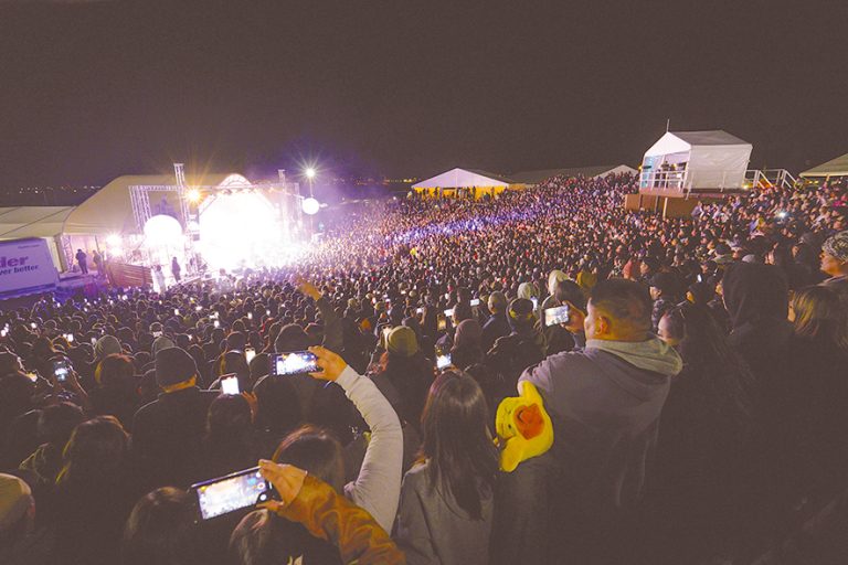 Ice Cube lights up the Tuba City Amphitheater during the Western Navajo ...