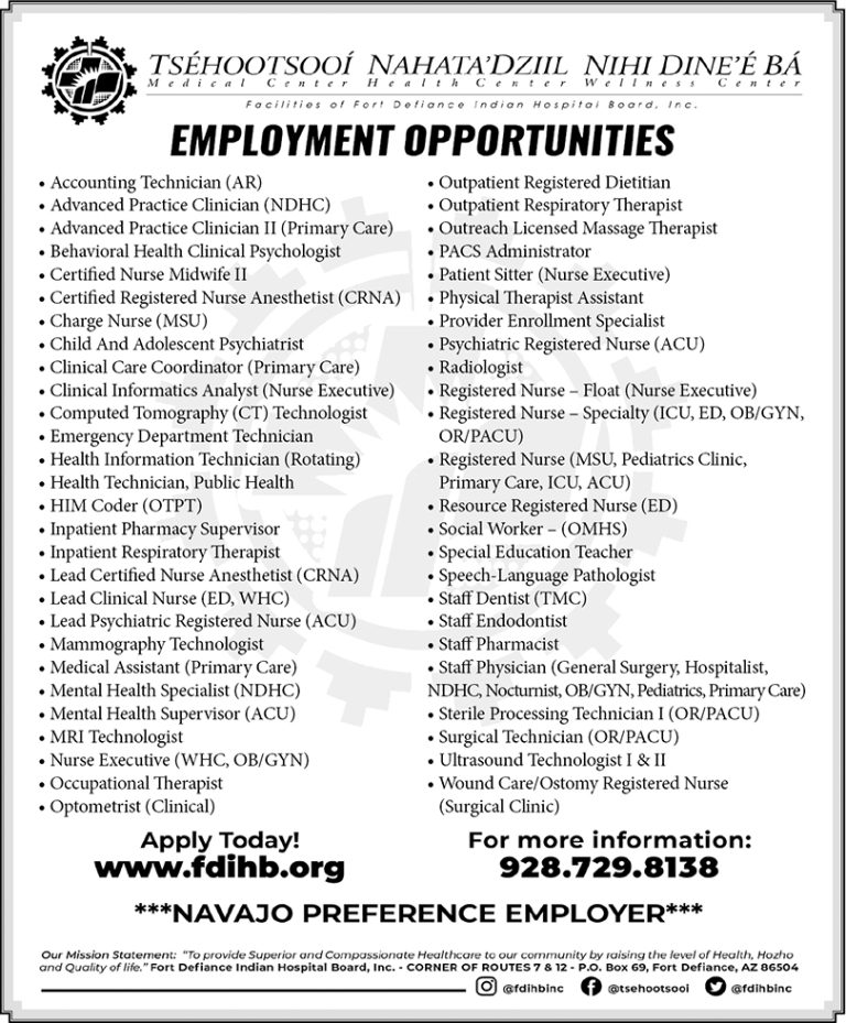 Classifieds - Navajo Times