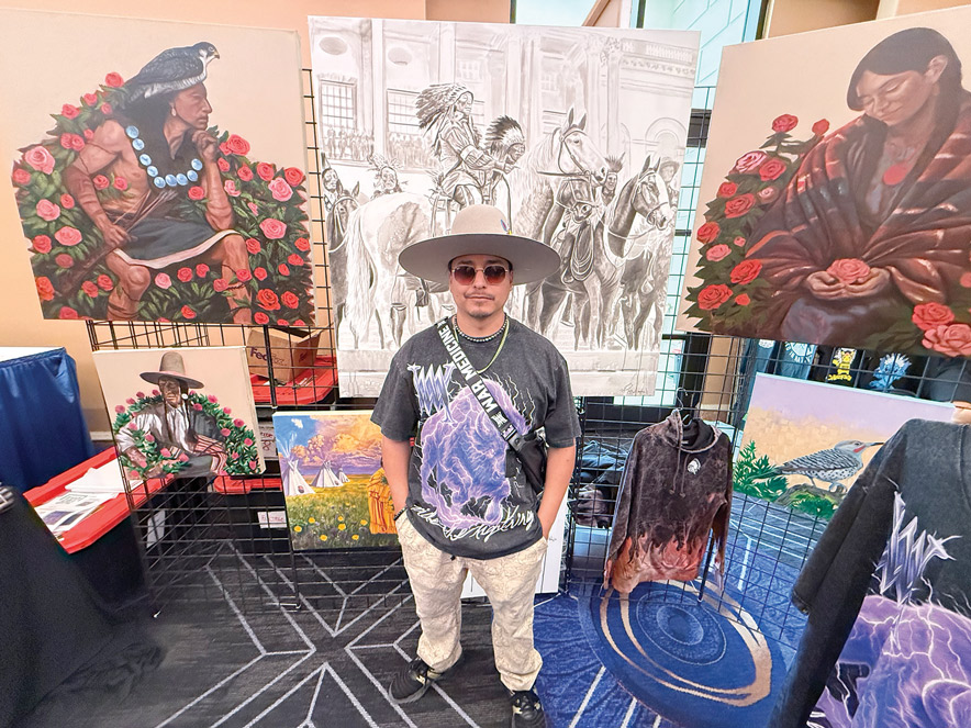 Shoshone-Bannock artist uses Capitol image to inspire at RES 2026 ...